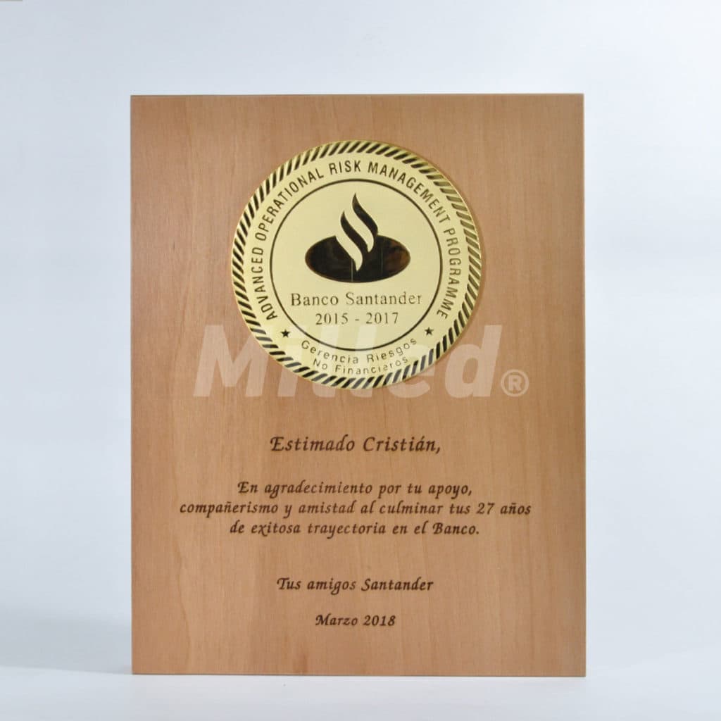 Galvanos de madera | Galvanos de reconocimiento | Milled